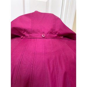 Gallery | Jackets & Coats | Gallery Woman Bright Pink Hooded Swing Rain ...